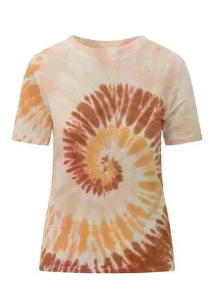 KUJTEN Tie-dye Print T-shirt - Neutrals