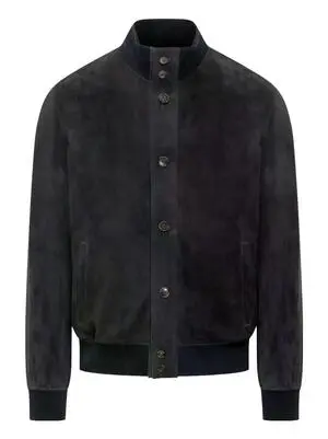 RENZO ROMAGNOLI Renzo Romagnoli Suede Bomber Jacket