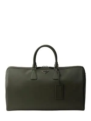Prada Prada Saffiano Leather Travel Bag Green
