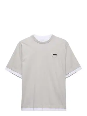 Prada Cotton T-hirt - Grey