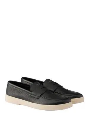 Prada Leather Loafers - Black