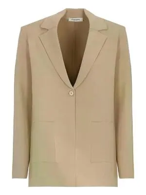 KANGRA Single-breasted Blazer - Neutrals