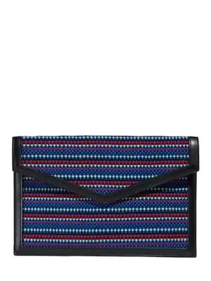 AMAMBAIH Large Woven Leather Folder Bag - Miro