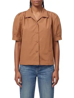 Chloé Puff Sleeve Shirt - Brown