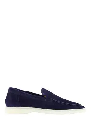 AURELIEN Suede Loafers - Navy