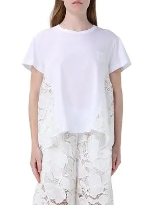MEIMEIJ Lace Detailed T-shirt - White