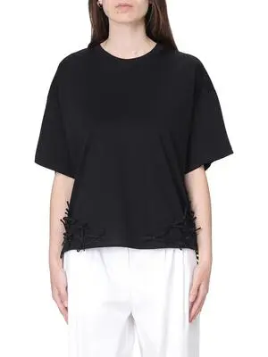 MEIMEIJ T-shirt With Knot Detailing - Black