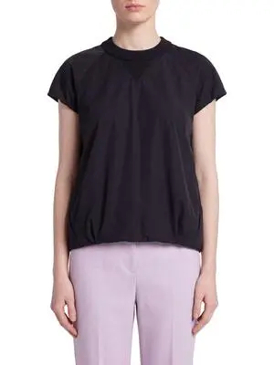 Sacai Short Sleeve Sweater - Black
