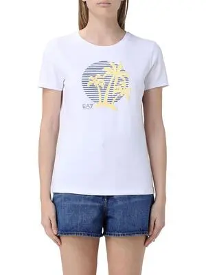 EA7 T-shirt With Graphic Detail - White 1