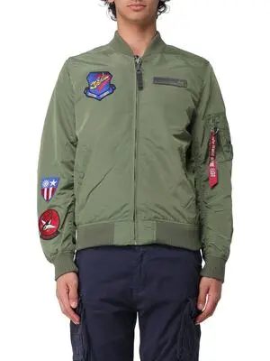 Alpha Industries Bomber Jacket With Patches - Green