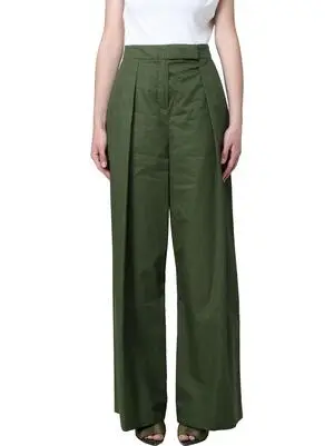 HANITA Hanita Wide-Leg Tailored Trousers Military
