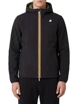 K-WAY Zip-up Hooded Jacket - Black