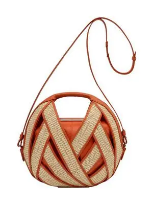 Perrin Perrin Paris Le Petit Panier Raffia Basket Silver