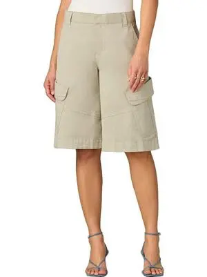 Wit & Wisdom Skyrise Cargo Bermuda Shorts - Eucalyptus