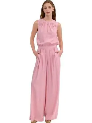 Rebecca Taylor Cleo Cropped Sleeveless Top - Vintage Rose
