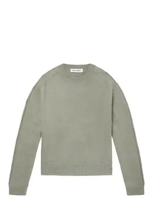 Our Legacy Knitted Cotton Crewneck Sweater - Green