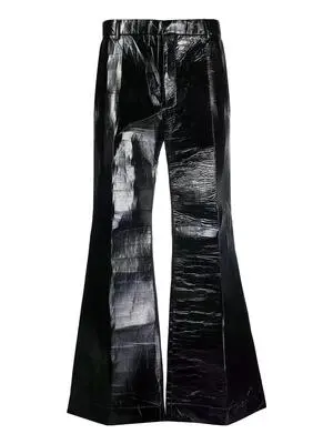 WALTER VAN BEIRENDONCK Elephant Wide-leg Trousers - Black