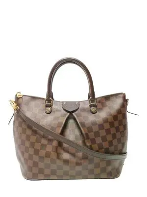 LOUIS VUITTON Damier Ebene Siena Handbag - Brown