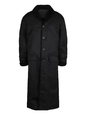 Givenchy Nylon And Shearling Trench Coat - Black