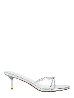 Femme La Maeve Slipper In Metallic - Silver