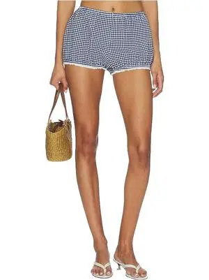 LOVERS AND FRIENDS Ruby Short - Blue Gingham