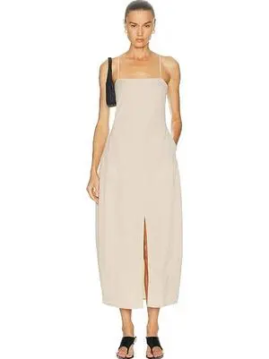 EAVES Eva Curved Maxi Dress - Feather Grey