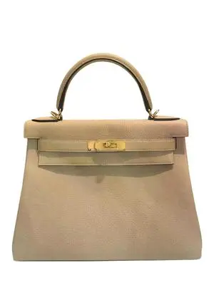 Hermès Kelly Sellier 28 Handbag - Neutrals