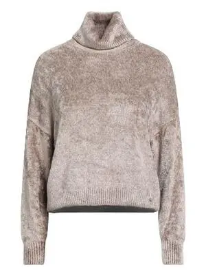 Herno Turtleneck In Viscose And Polyamide - Beige