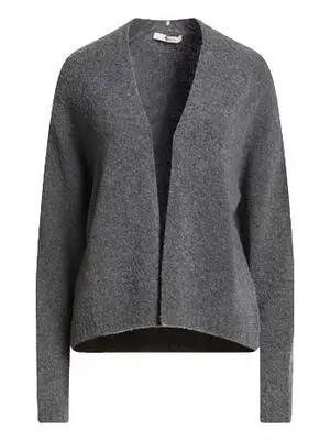 Malìparmi Wool Blend Bouclé Cardigan - Grey
