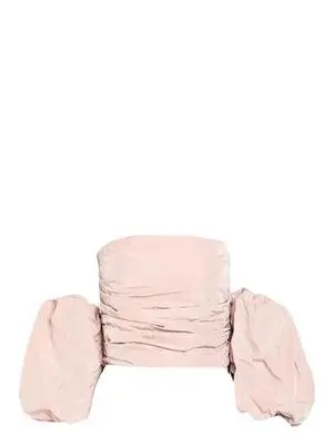 REBEL QUEEN BY LIU •JO REBEL QUEEN By LIU •JO Magenta Polyester Crop Top Blush