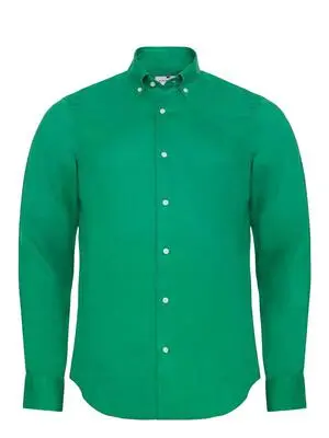 LOJA DAS MEIAS Button-down Long-sleeve Shirt - Green
