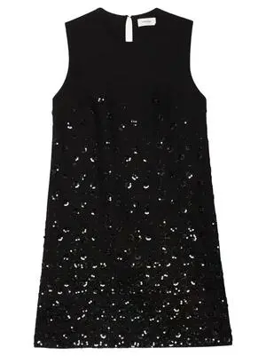 OTTOD'AME Ottod'Ame Sequin Embellished Sleeveless A-Line Dress