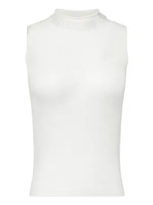 CFCL Portrait Enchant Embellished Knitted Top - White Multi