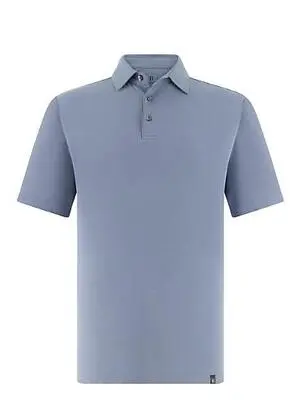 Boggi Milano Regular-fit Stretch Pima Cotton Polo Shirt - Light Blue