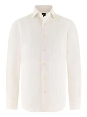 Boggi Milano Striped Regular-fit Linen Shirt - Sand