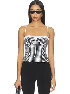 MORE TO COME Beckie Corset Top - Black