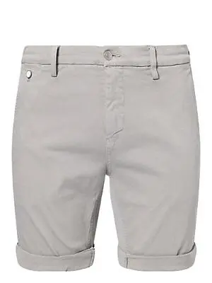 REPLAY Hyperflex Stretch-cotton Chino Shorts - Light Grey