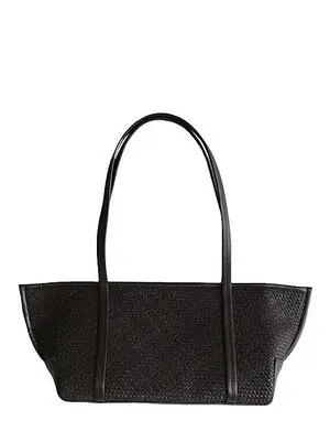 ST. AGNI Bateau Leather Tote Bag - Coffee