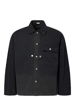 A.PRESSE Vintage Usma Hbt Cotton Jacket - Black