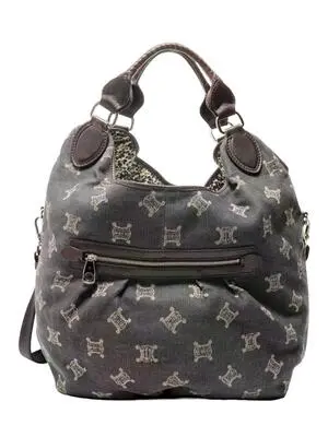 Celine Macadam Denim Handbag - Blue