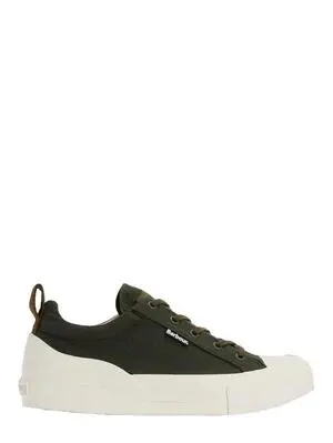 Barbour Stanhope Canvas Low Top Sneakers - Olive