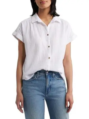 BEACHLUNCHLOUNGE Devin Gauze Shirt - White