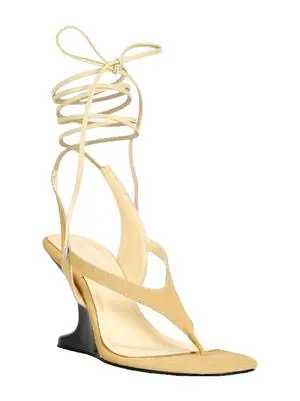 AZALEA WANG Tamsie Floating Heel Sandal - Beige