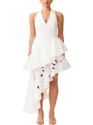 ELLIATT Elizabeth Asymmetrical Gown - White