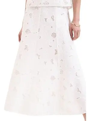 PHASE EIGHT Lace Midi Skirt - Ivory