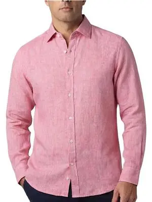 Robert Talbott Morgan Linen Shirt - Soft Pink