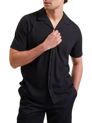 Ted Baker London Fendry Camp Shirt - Navy
