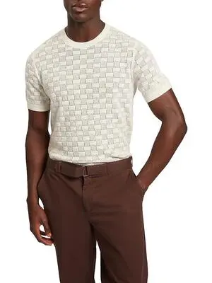 Ted Baker London Watts Textured T-shirt - White