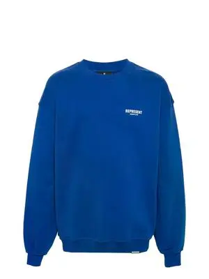 REPRESENT Owners' Club Cotton Sweatshirt - Blue