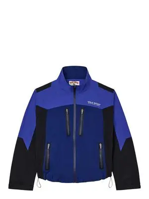 VALE FOREVER Colorblock Zip-up Jacket - Blue